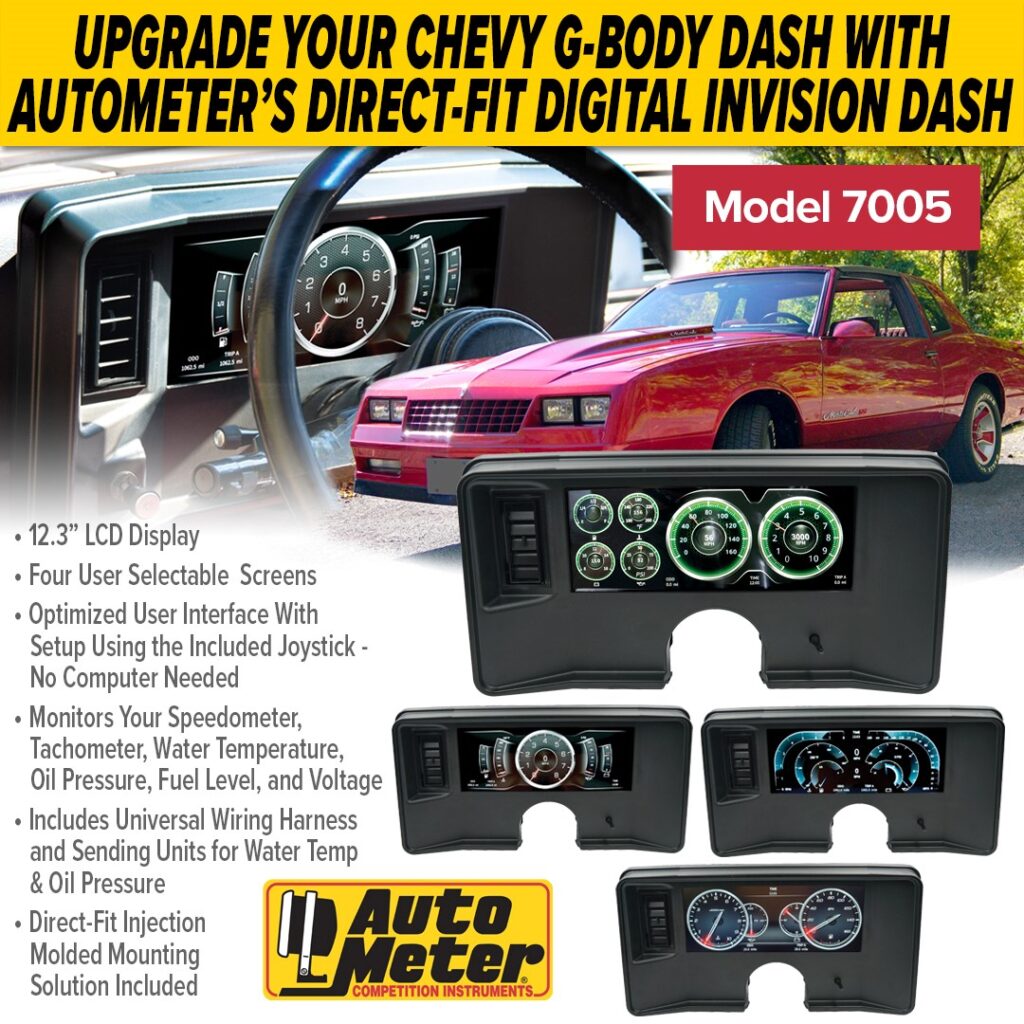 AutoMeter 78-87 Monte Carlo, and El Camino / 78-83 Chevy Malibu ...